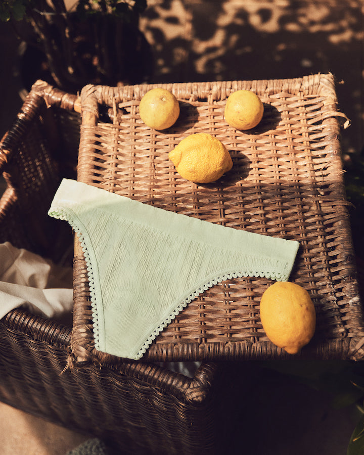 Mid Rise Textured Seamless Thong Frosted Mint – Big Little Lemons